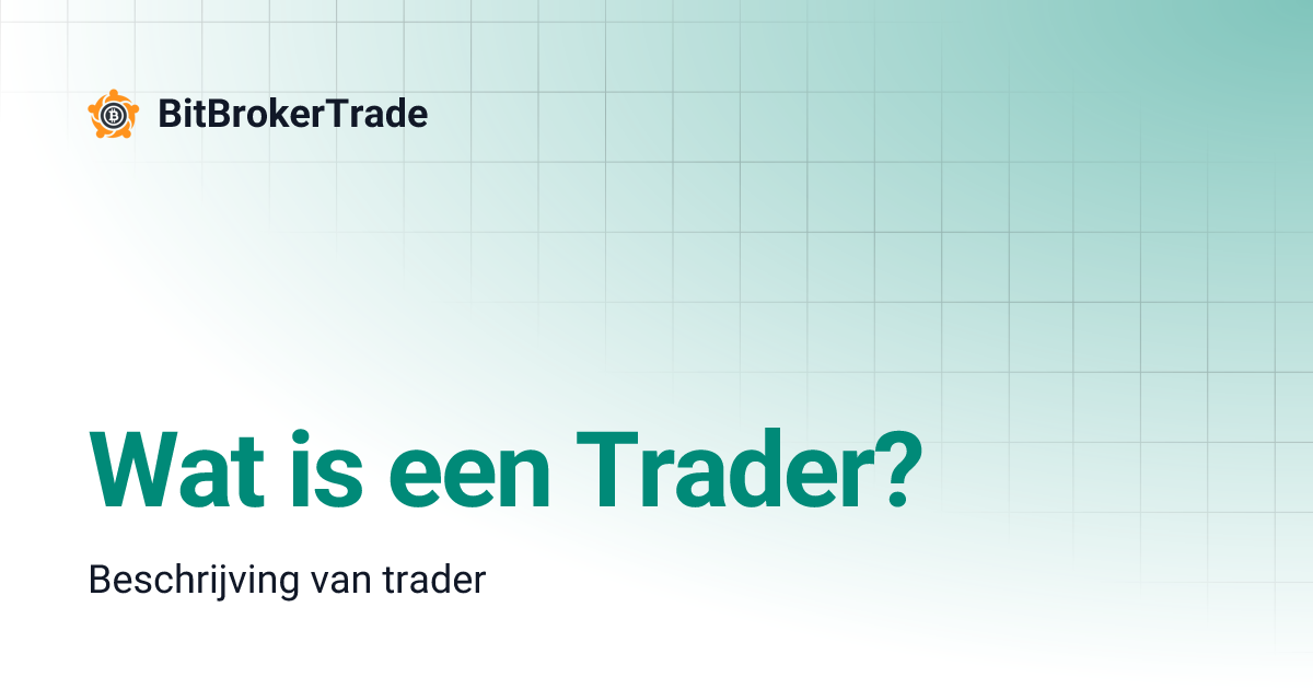 Wat is een Trader? | Dutch | BitBrokerTrade